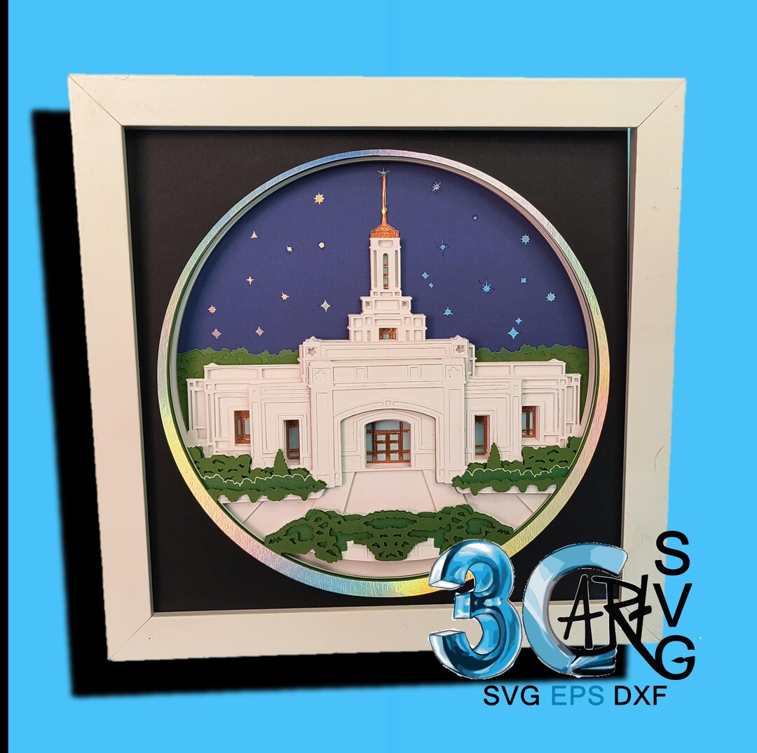Pittsburgh Pennsylvania LDS Temple 3D Shadow Box - Etsy