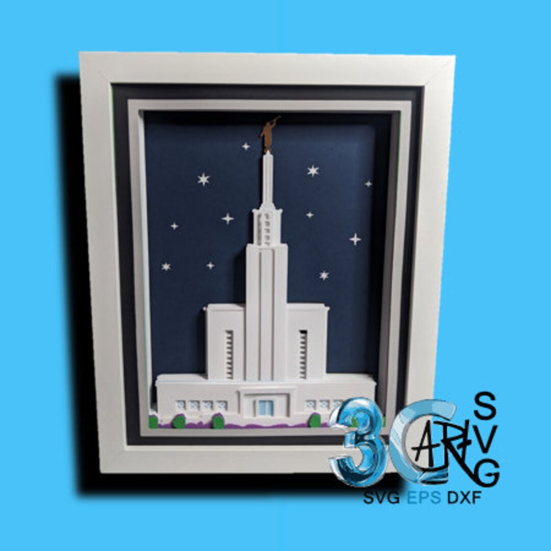 Bern Switzerland LDS Temple 3D Shadow Box - Etsy