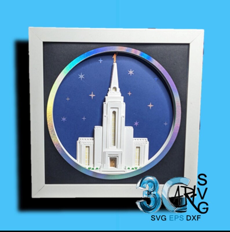 Curitiba Brazil LDS Temple 3D Shadow Box - Etsy Canada