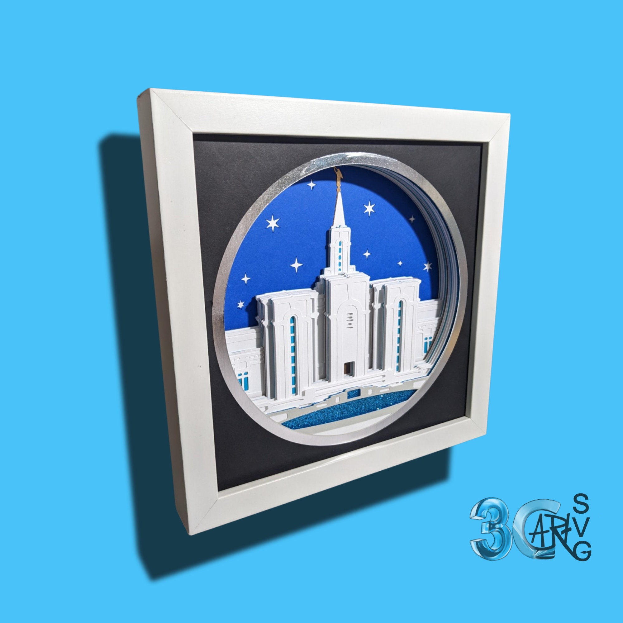 Bountiful Utah LDS Temple 3D Shadow Box - Etsy