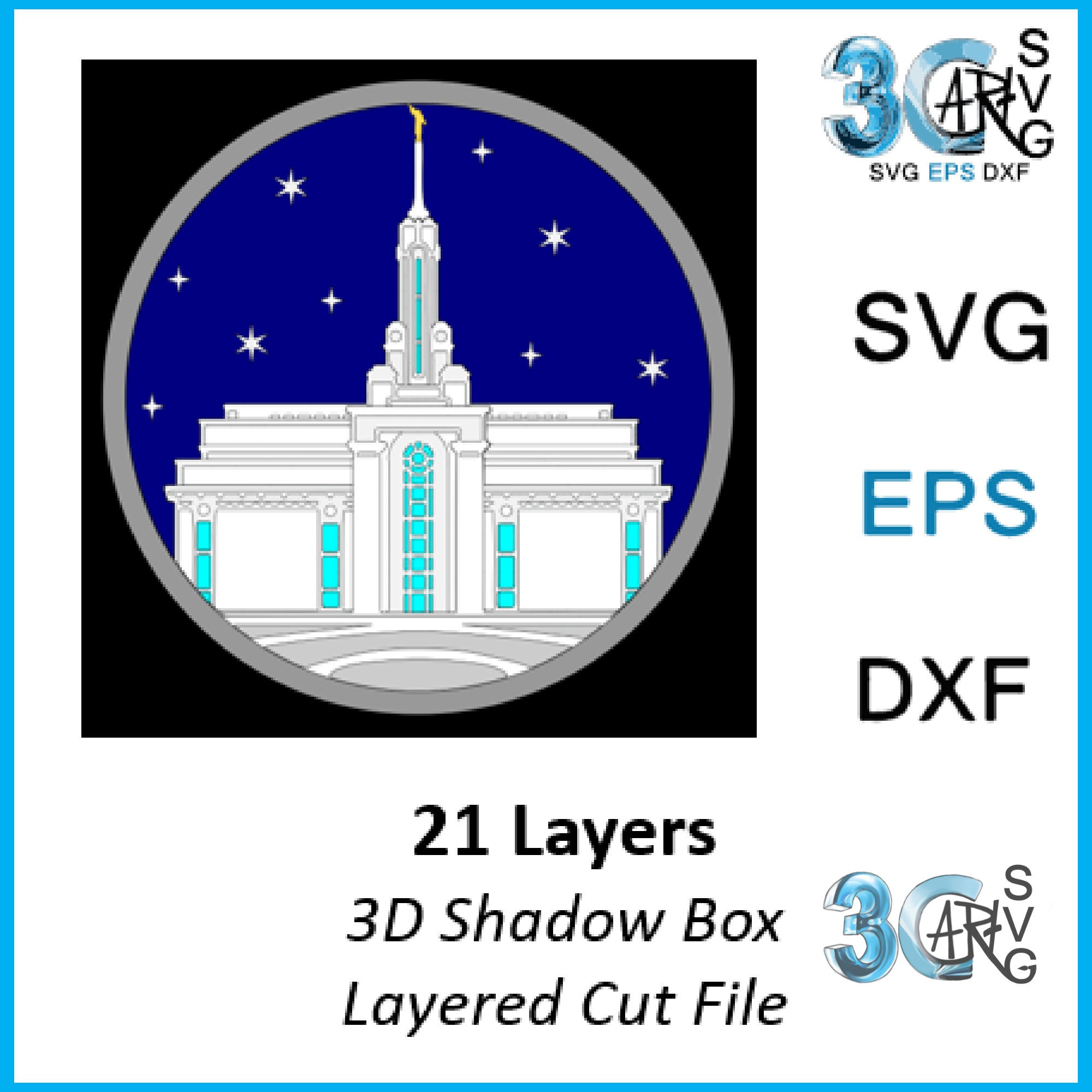 Mount Timpanogos 3D Temple Shadow Box - Etsy