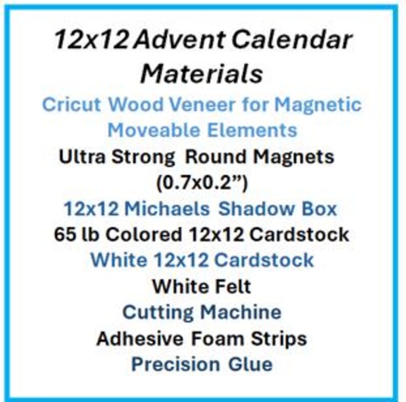 Tall Nativity Advent Calendar 3D Shadow Box 9x20 Design Digital ...
