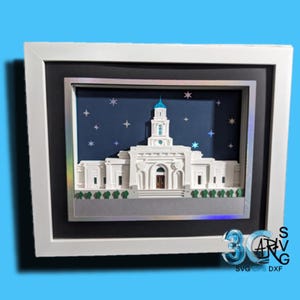Bentonville Arkansas LDS Temple 3D Shadow Box - Etsy