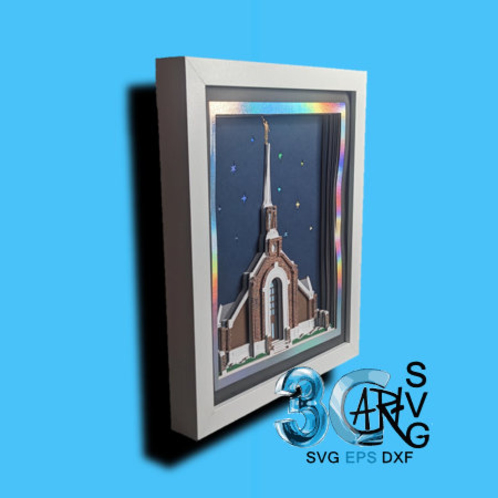 Winnipeg Manitoba Canada LDS Temple 3D Shadow Box - Etsy