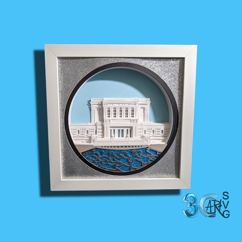 Mesa Arizona Temple 3D Shadow Box - Etsy