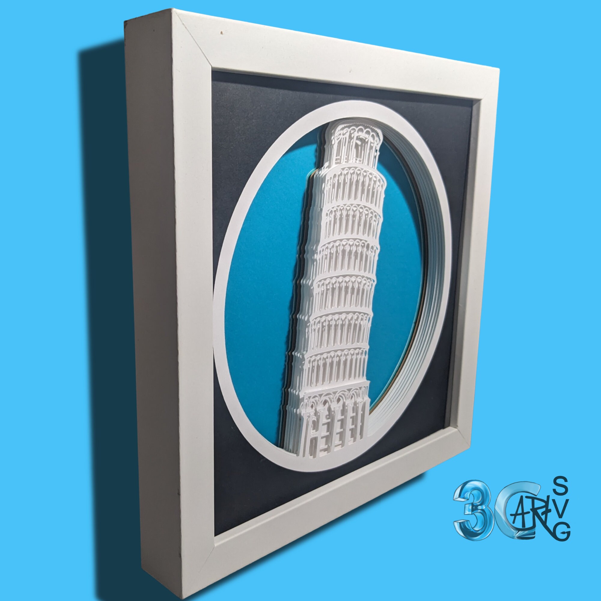 Tower of Pisa Shadow Box - Etsy