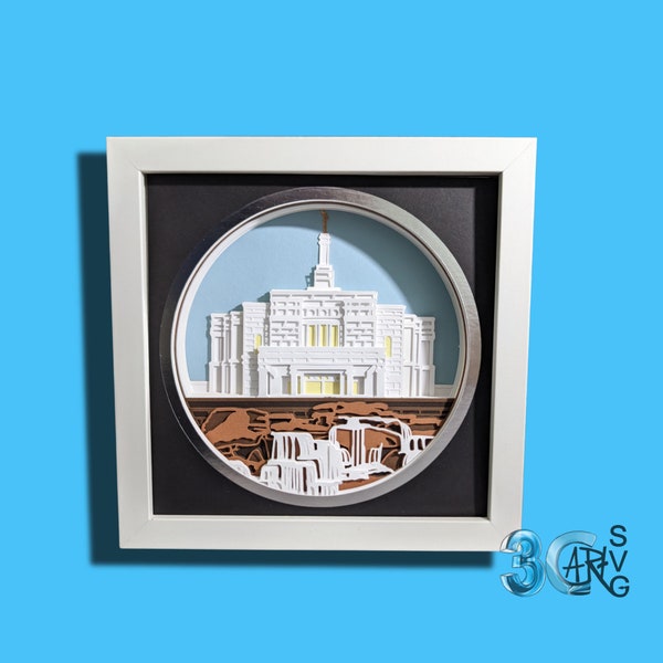 Snowflake Shadow Box - Etsy