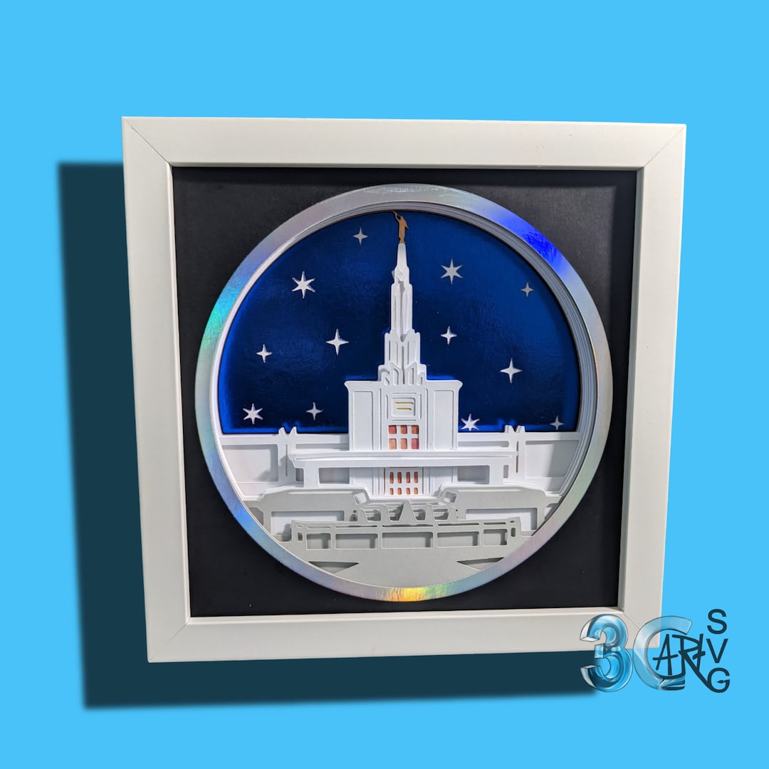 Denver Colorado LDS Temple 3D Shadow Box - Etsy