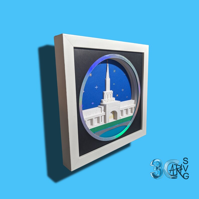 Toronto Canada LDS 3D Temple Shadow Box - Etsy
