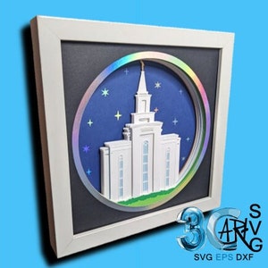 Guayaquil Ecuador LDS Temple 3D Shadow Box - Etsy
