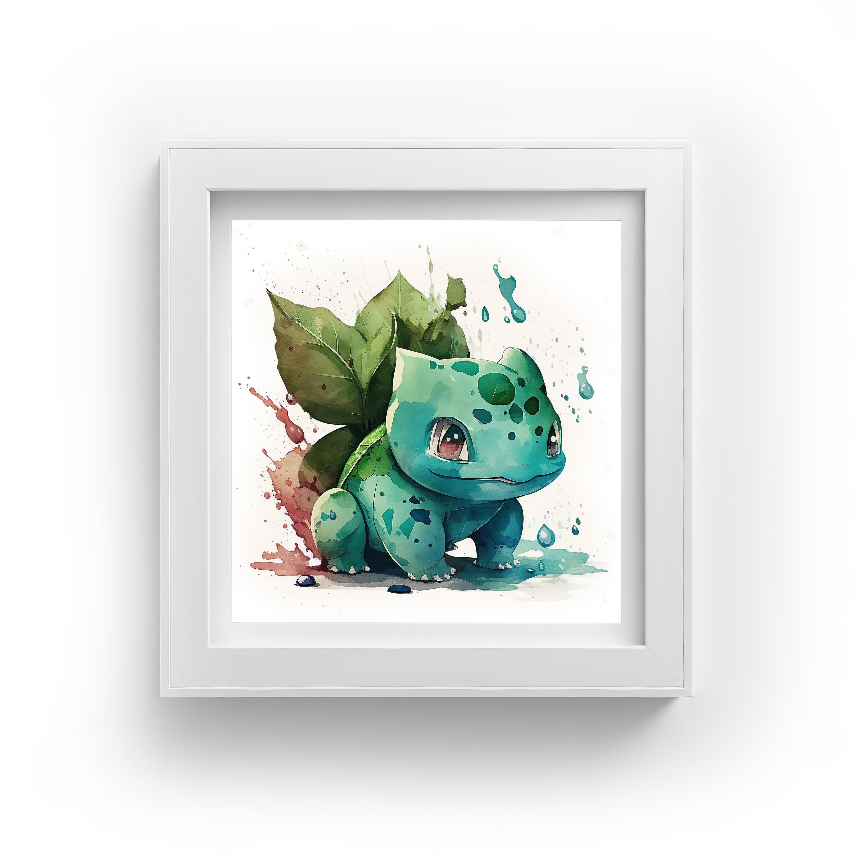 Pokemon Wall Art, Watercolor Digital Nursery Decor for Bedrooms ...