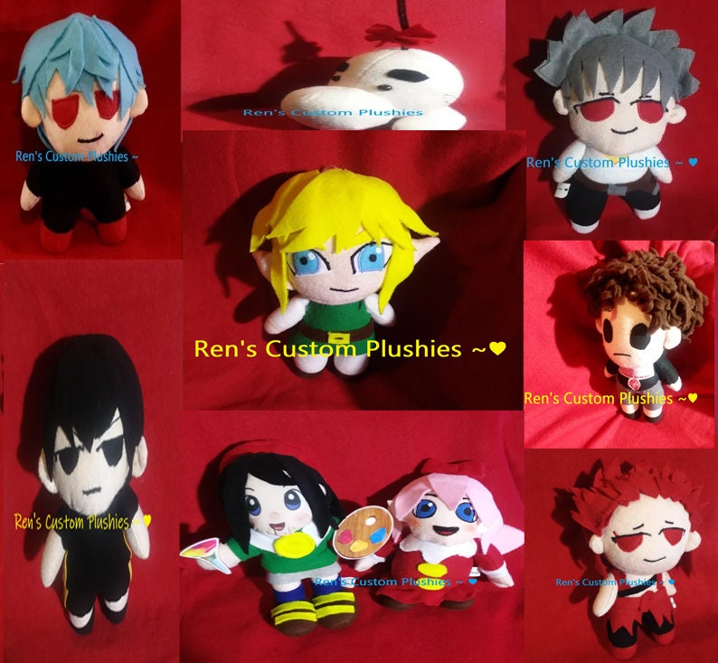 Custom Hand Made Anime Design Create Your Own Chibi Plushie Plush Oc ...