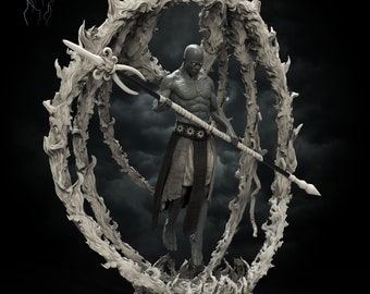 Oros, Angel of Destruction 3D Printed Fantasy Miniature D&D Runic - Etsy