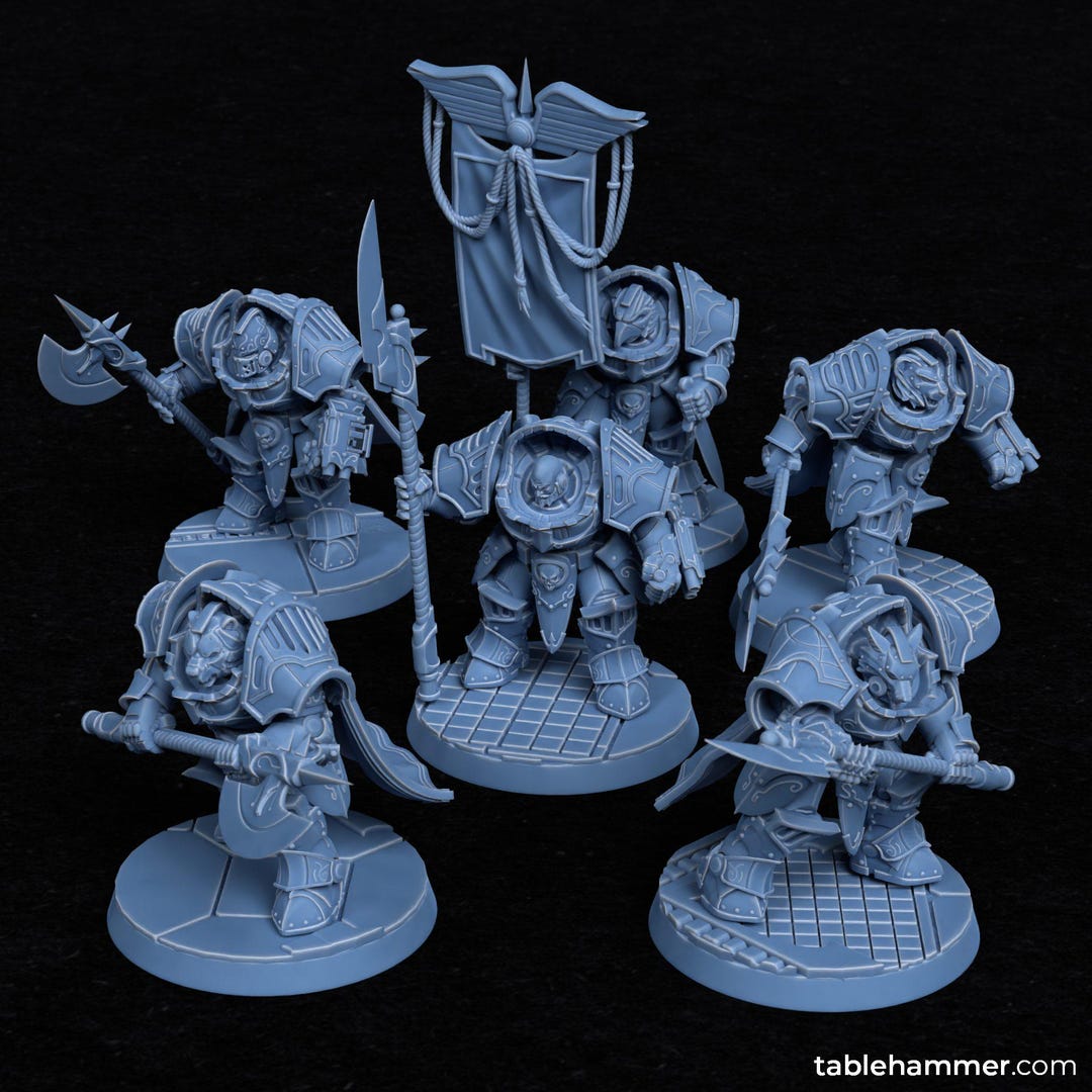 Primal Templars: Dystopian Future Miniatures (set of 6) - Etsy