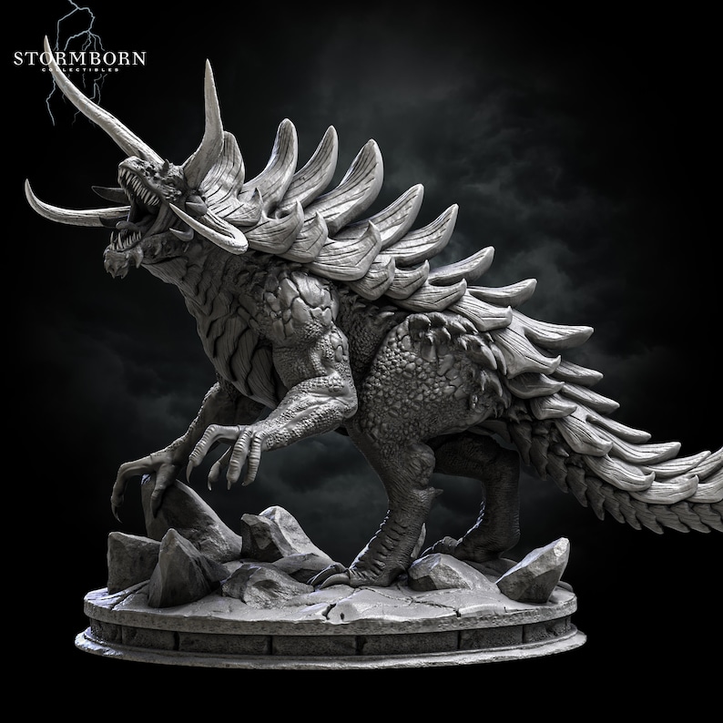 Tarrasque Miniature: 3D Printed Resin Model (75mm Scale) - Etsy UK