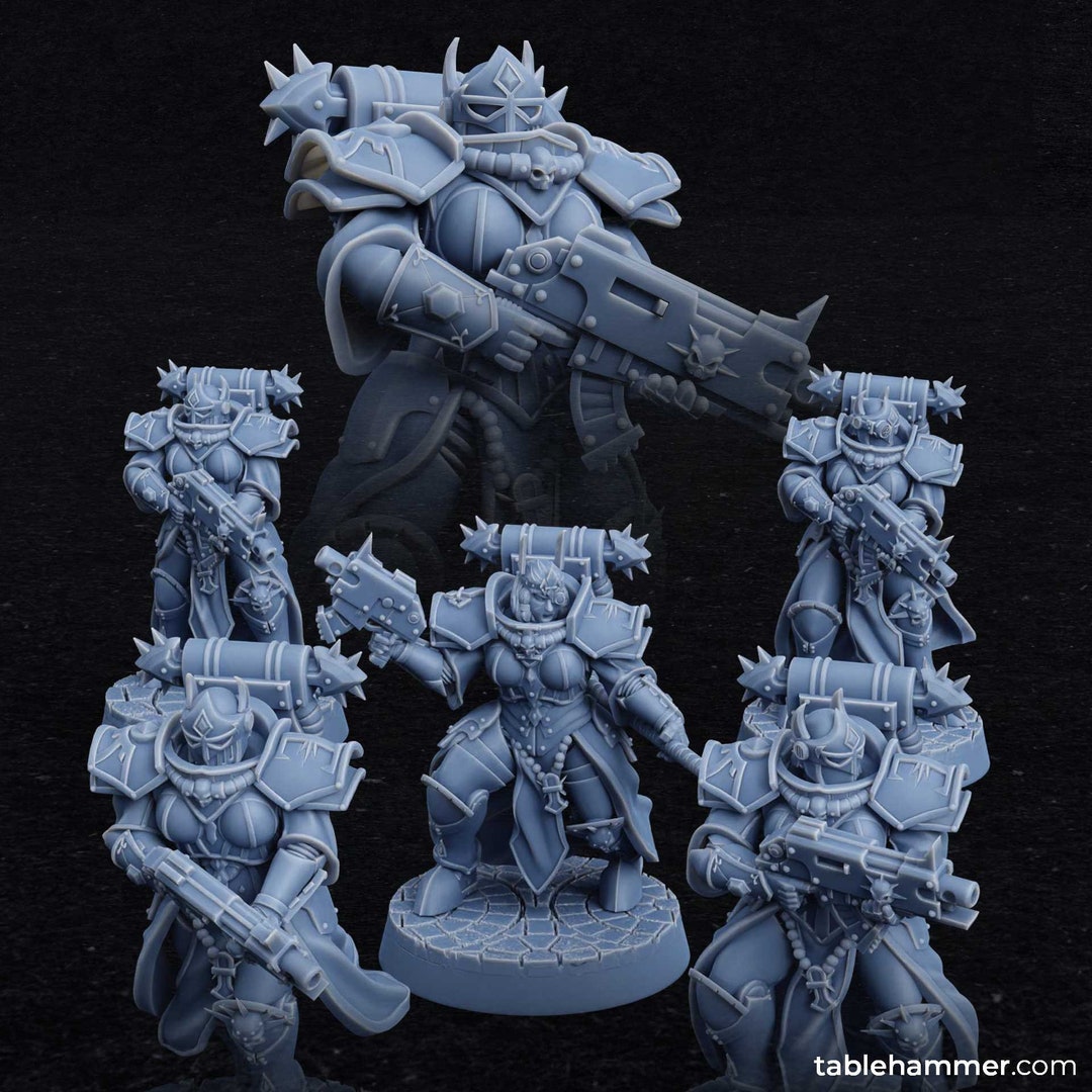 Empyrean Sisters Miniatures: Dystopian Future Troopers (set of 5) - Etsy