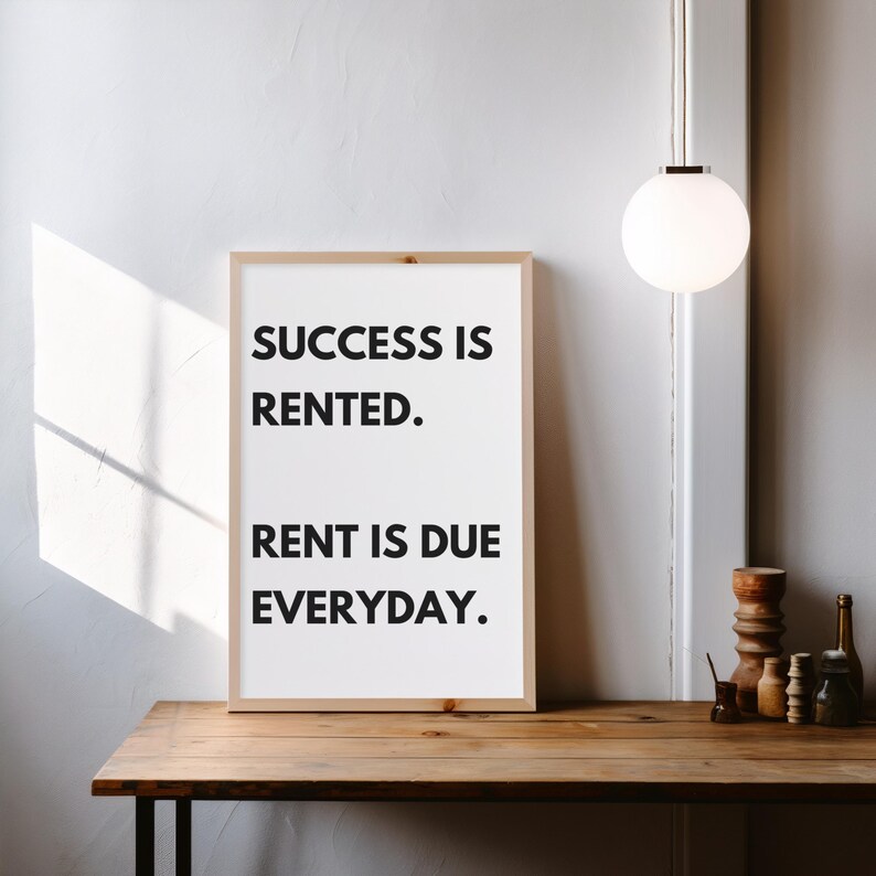 Decorative Motivational Quote Printable, Inspirational Quote, Home ...