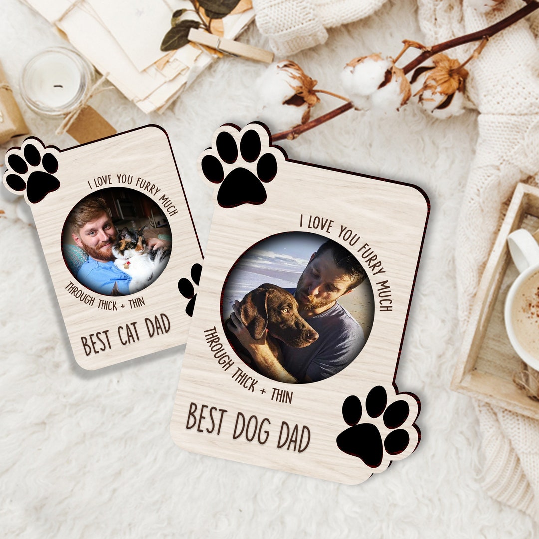Commemorative Photo Frame With Pet, Pet Picture Frame Magnet, Best Cat ...