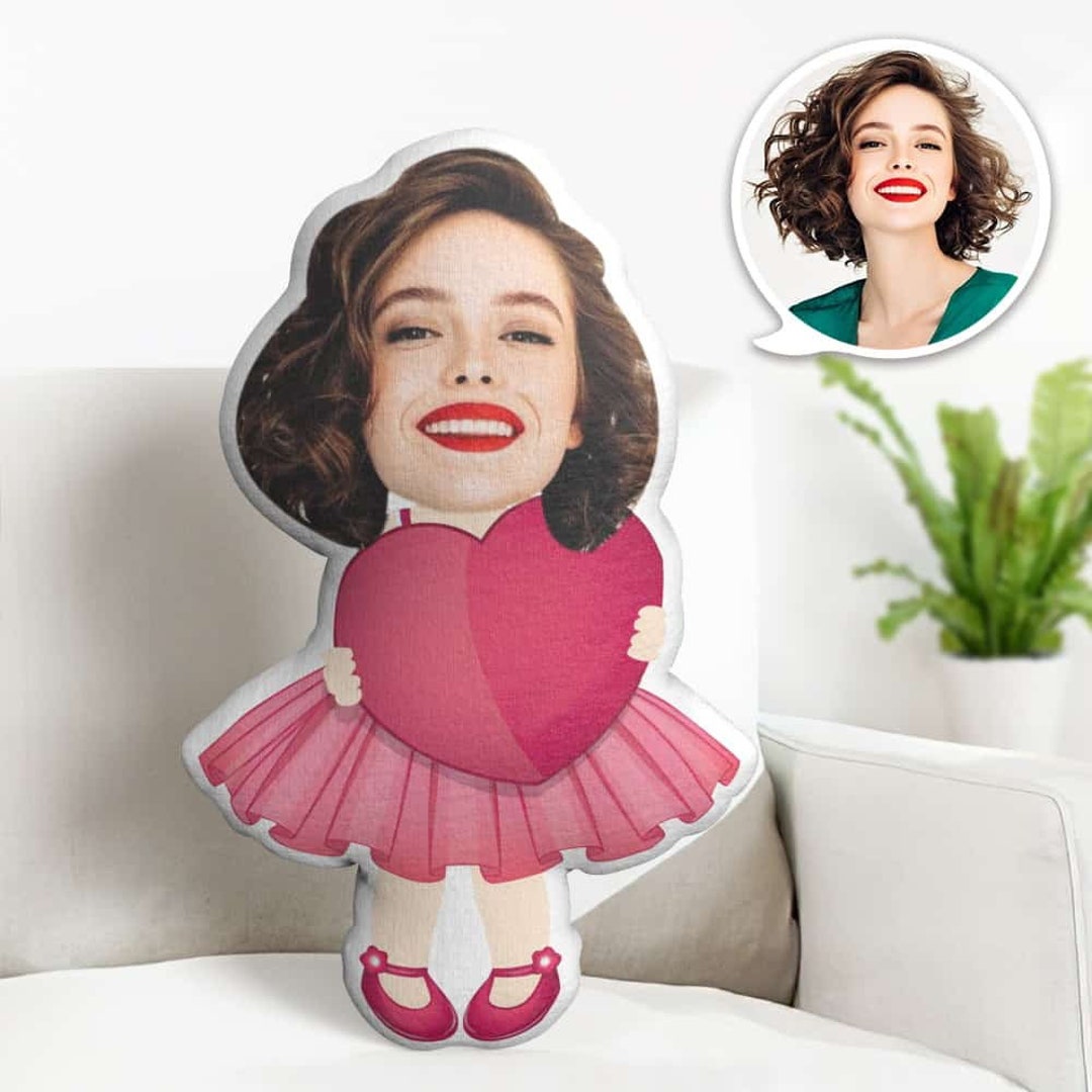 Holding Love Face Pillow, Customized Photo Pillow, Lovely Pillow for ...