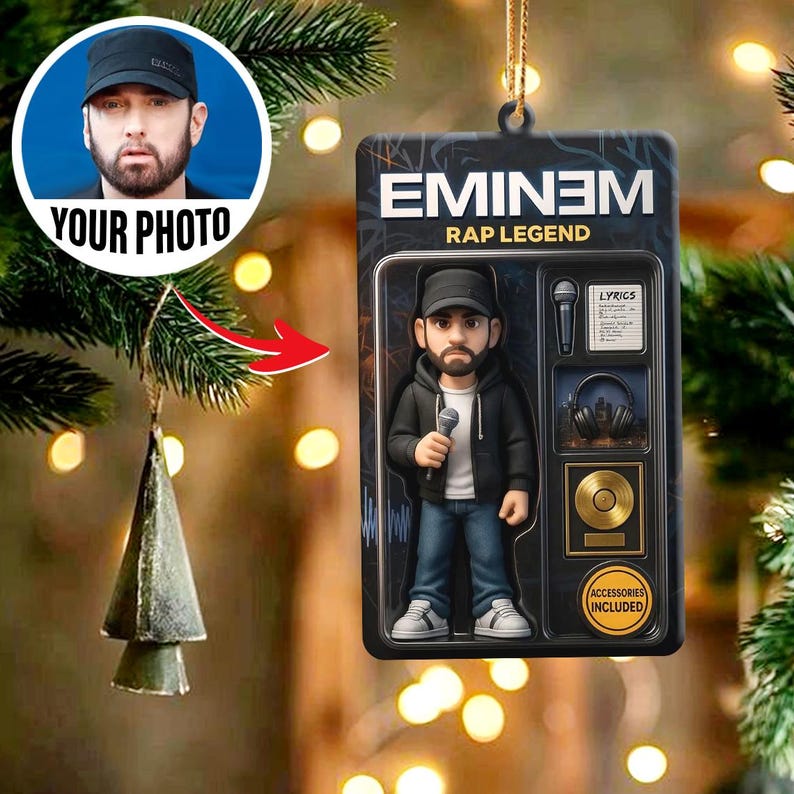 Custom Rapper Ornament 2025, Personalized Mini Figure Gift, Hip Hop ...