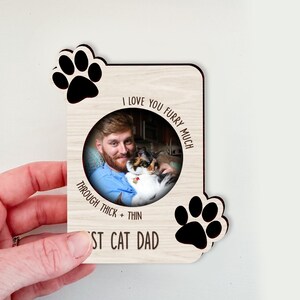 Commemorative Photo Frame With Pet, Pet Picture Frame Magnet, Best Cat ...