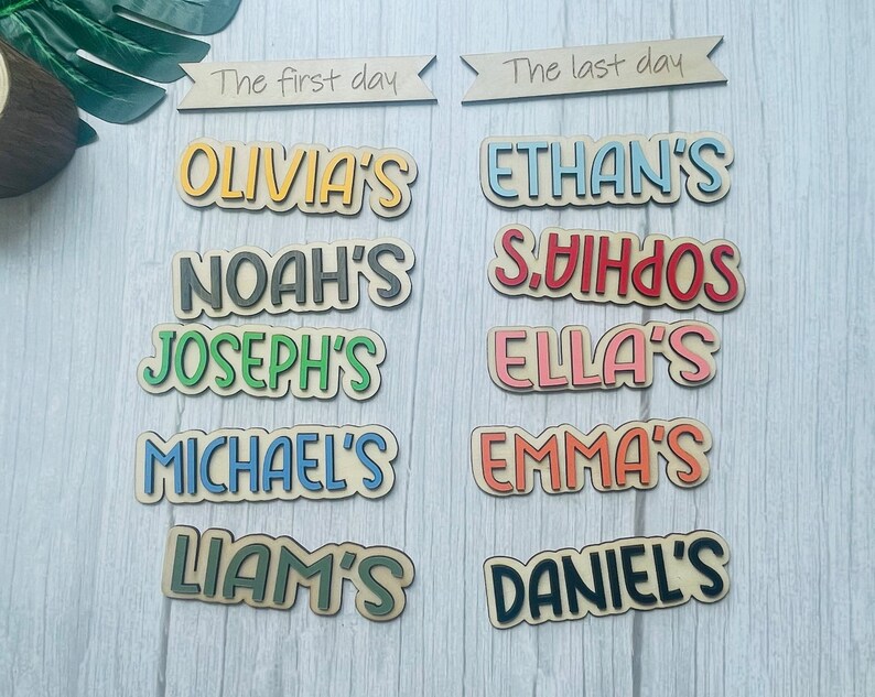 Editable First Day of School Wood Sign Last Day of School - Etsy