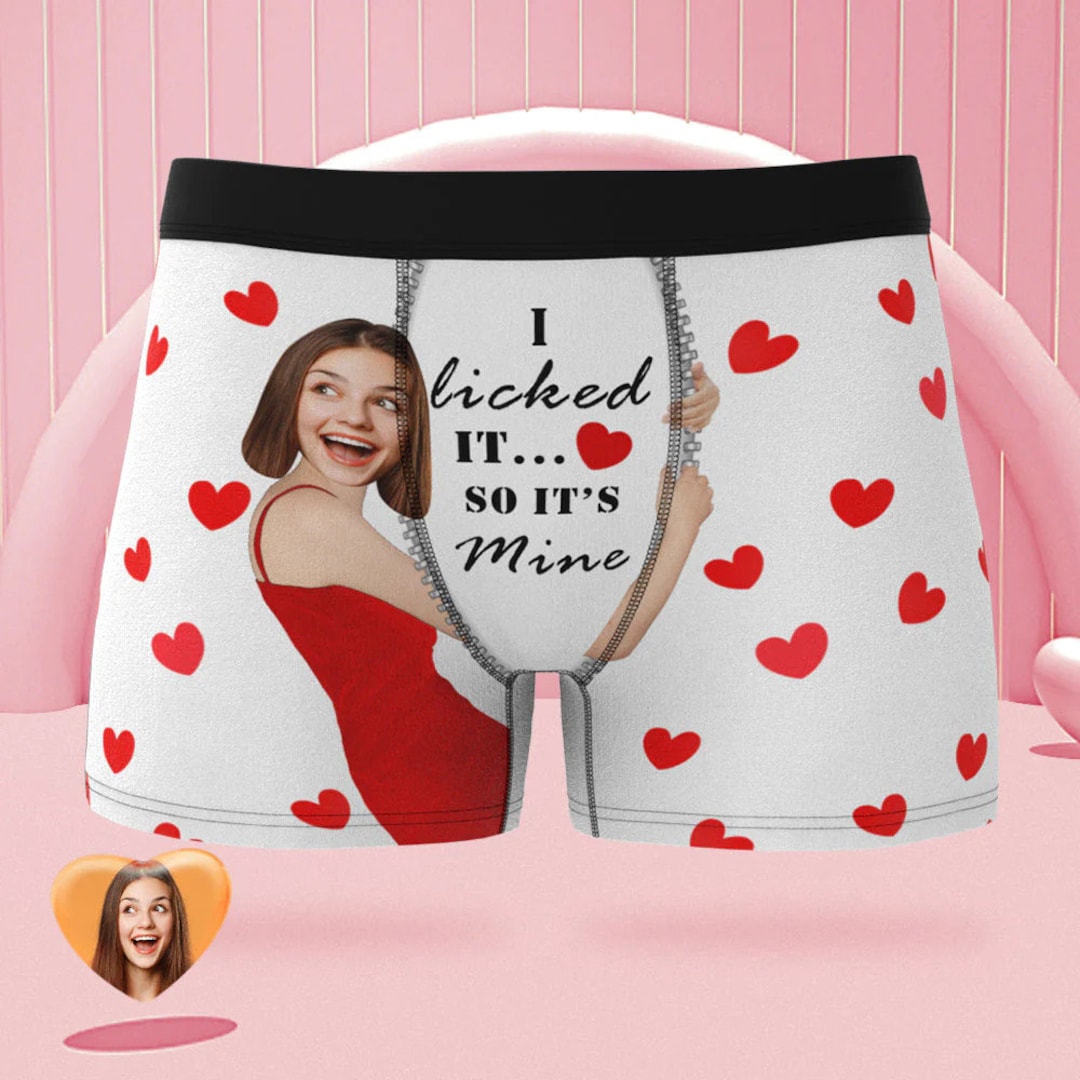 Custom Girlfriend Face Boxer, Valentine's Day Gift for Him ...