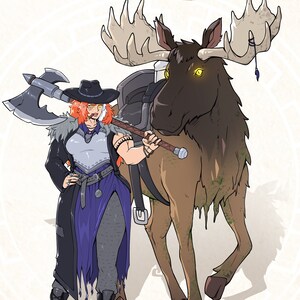 Custom Dnd Character Art With Mounts/familiars Commission Custom DND ...