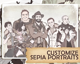 Custom Dnd Party Portrait Commission Custom DND Character Dungeons ...