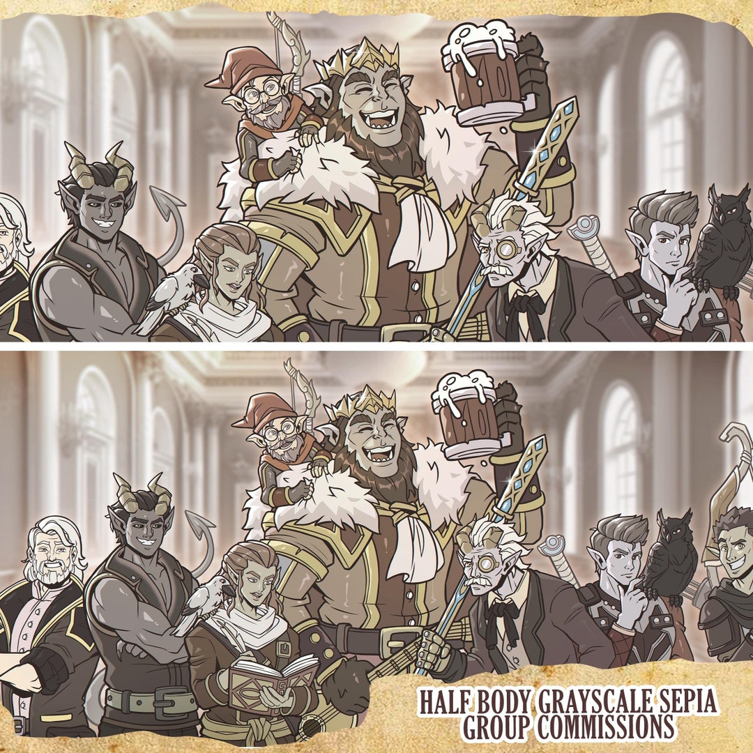 Art Commission Personalized Dnd Character Art Dungeons & Dragons ...