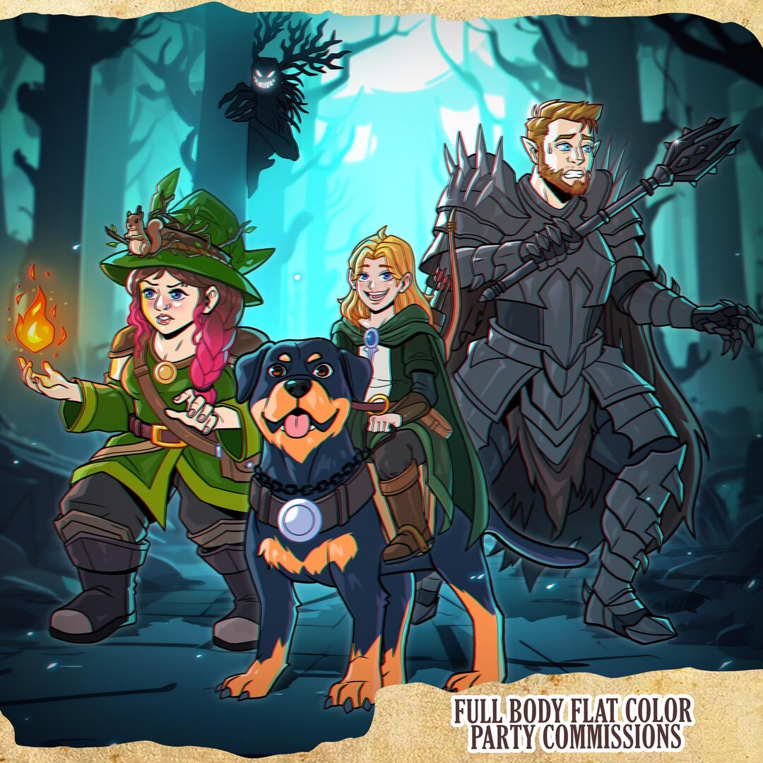 Dnd Commission Art Character Design Baldurs Gate Custom Dungeons ...