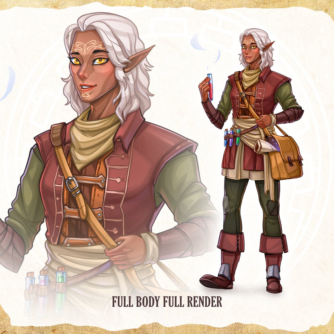 Custom Dnd Art Commission Personalized Dungeons and Dragons Dnd Role ...