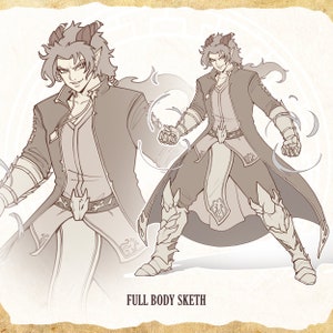 Custom Dnd Character Art Commissions Character Sketch Design Custom ...