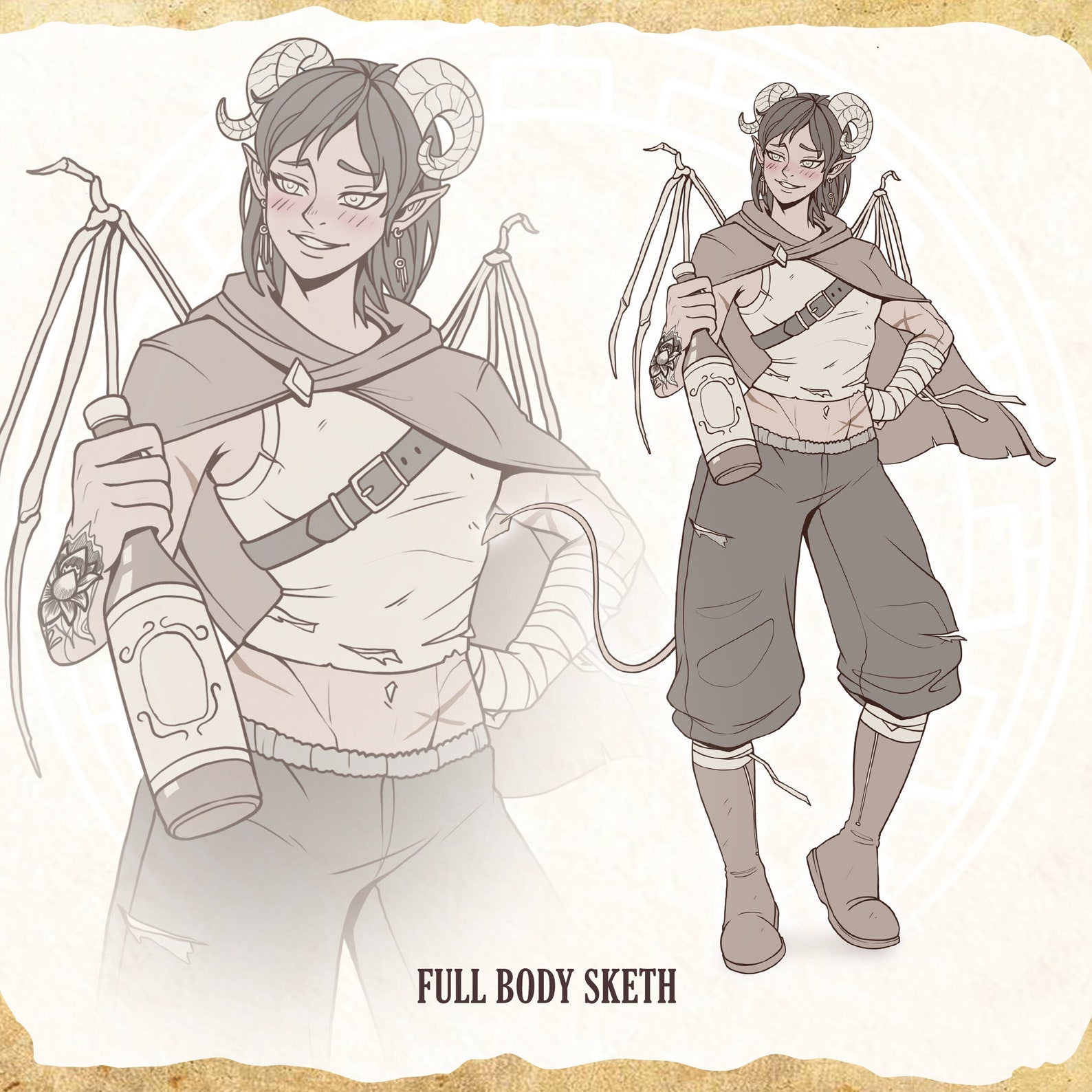 Personalized Dnd Character Commission Custom DND Character Art ...