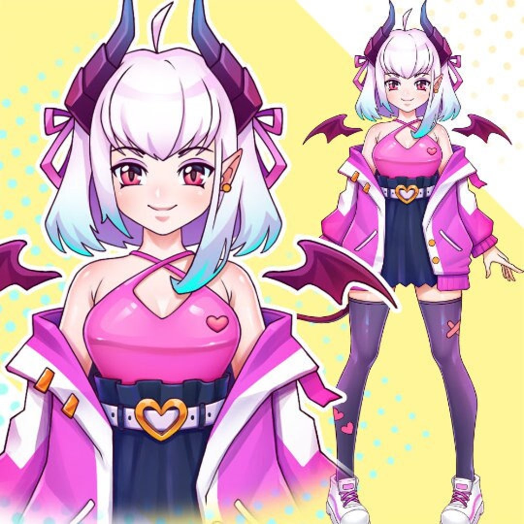 Customize Fullbody Cute 2dlive, Vtuber and Pngtuber Model Commission ...