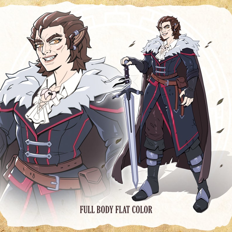 Personalized Character Art Dnd Custom Commission Character Dungeons ...