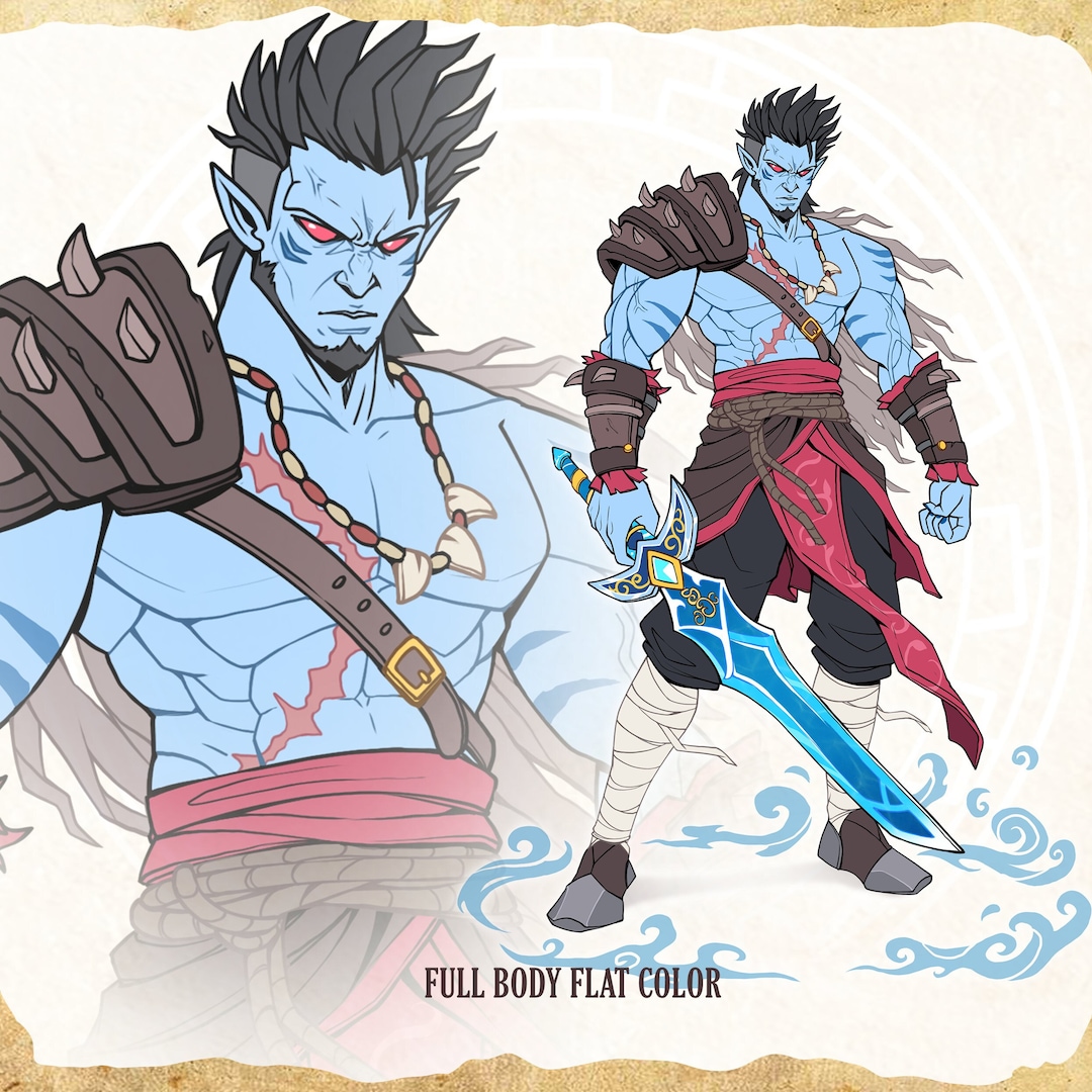 Dnd Illustration Art Personalized Character Commission Custom DND ...