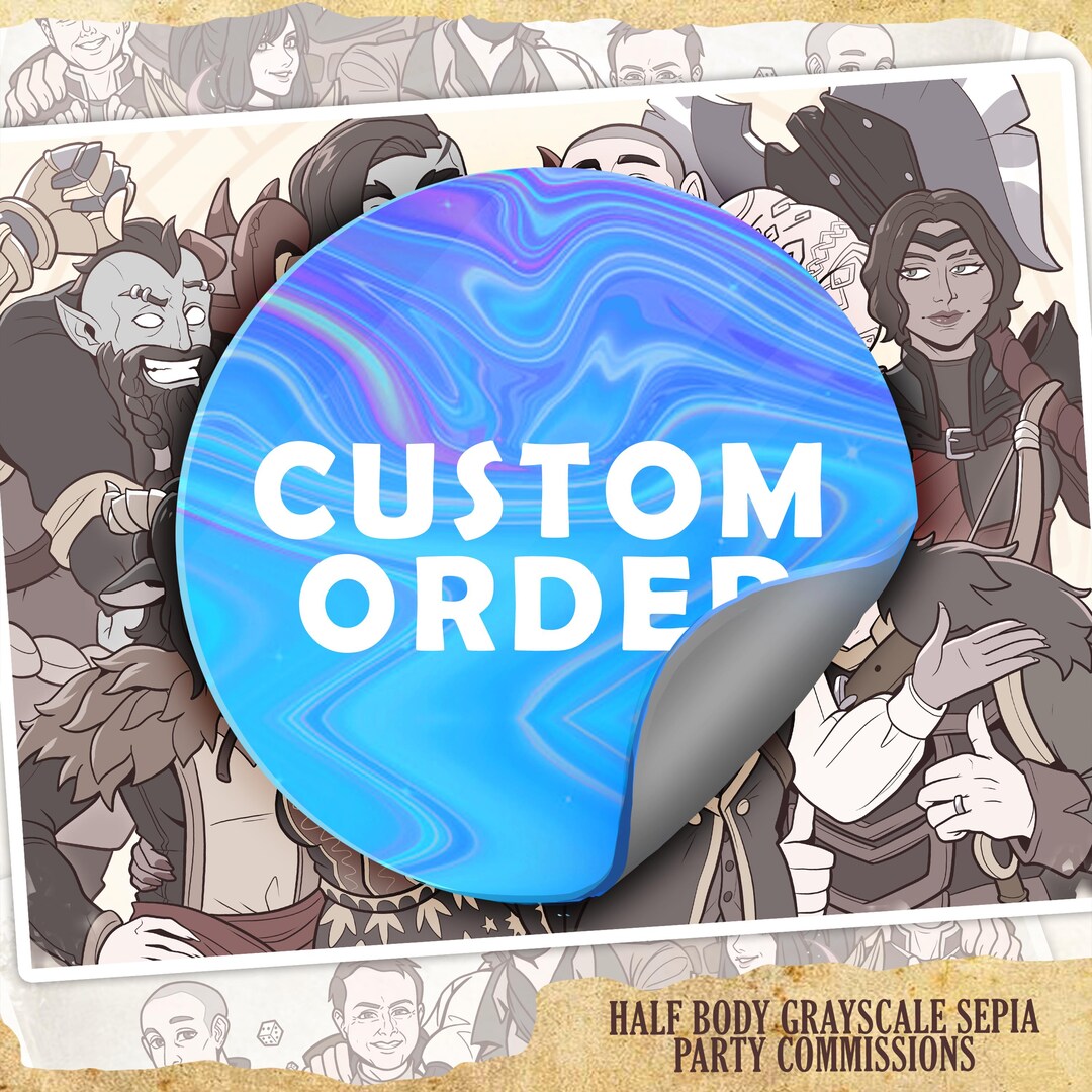 DND Custom Character Order | Jennifer Nolan - 2 Characters Full Body ...