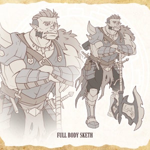 Custom Dnd Character Art Commissions Character Sketch Design Custom ...