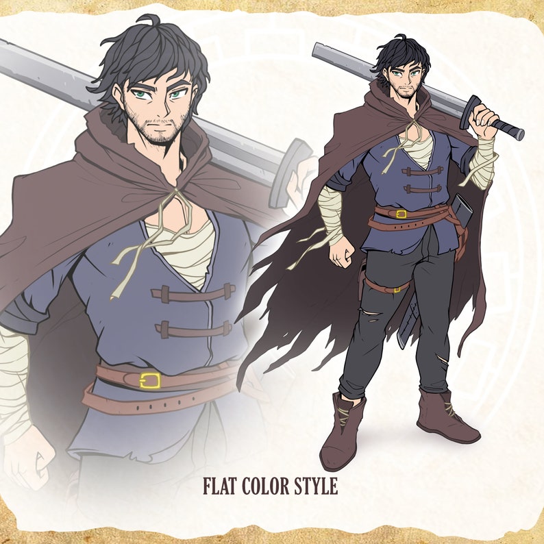 Personalized Character Art Dnd Custom Commission Character Dungeons ...