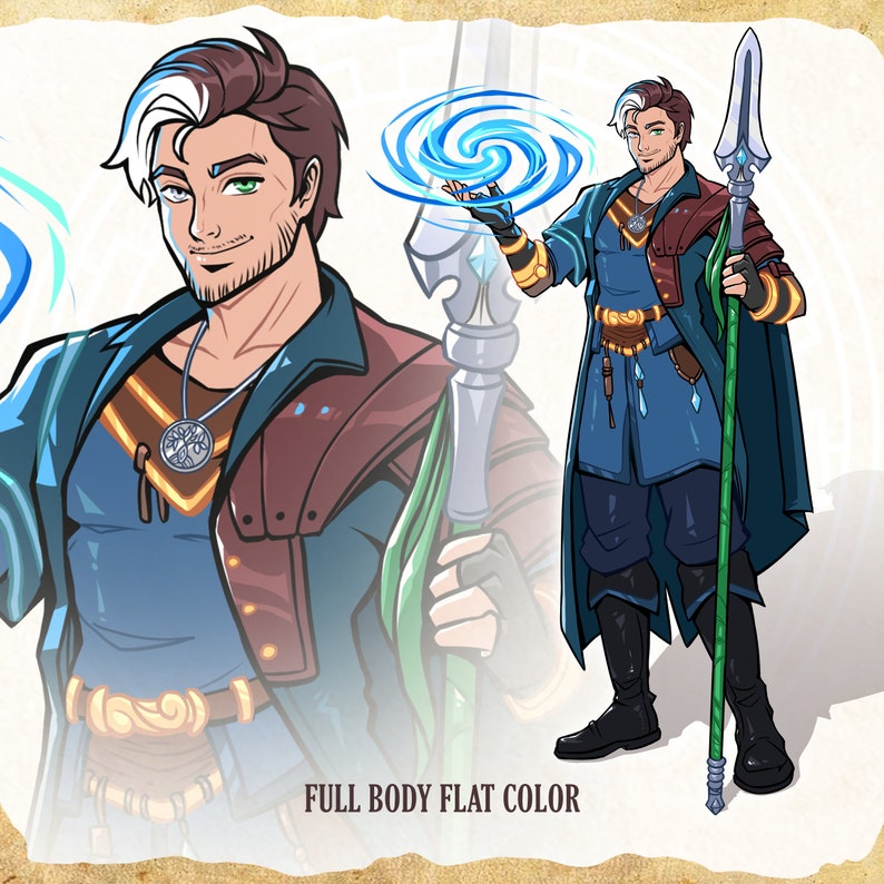 Personalized Character Art Dnd Custom Commission Character Dungeons ...