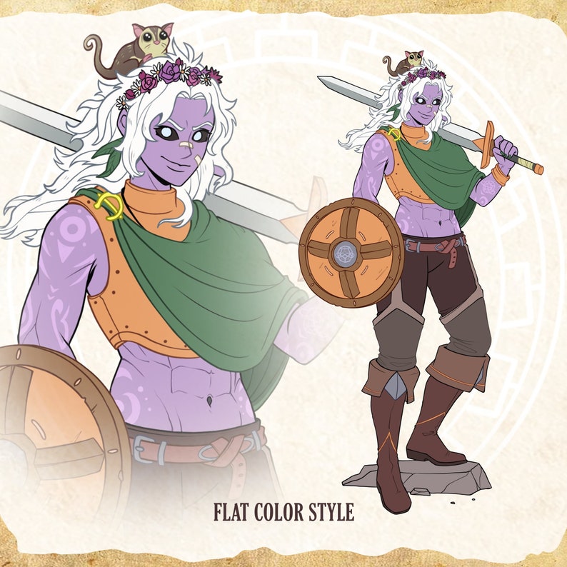 Personalized Character Art Dnd Custom Commission Character Dungeons ...