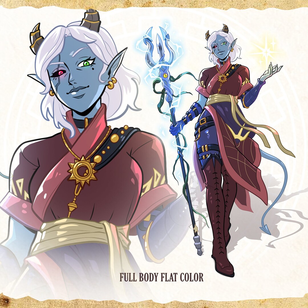 Personalized Dnd Character Design Art Custom Printable Commission DND ...