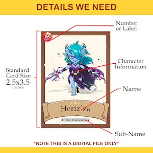 Custom Dnd Art Commission Card Chibi Character Dungeons & Dragons ...