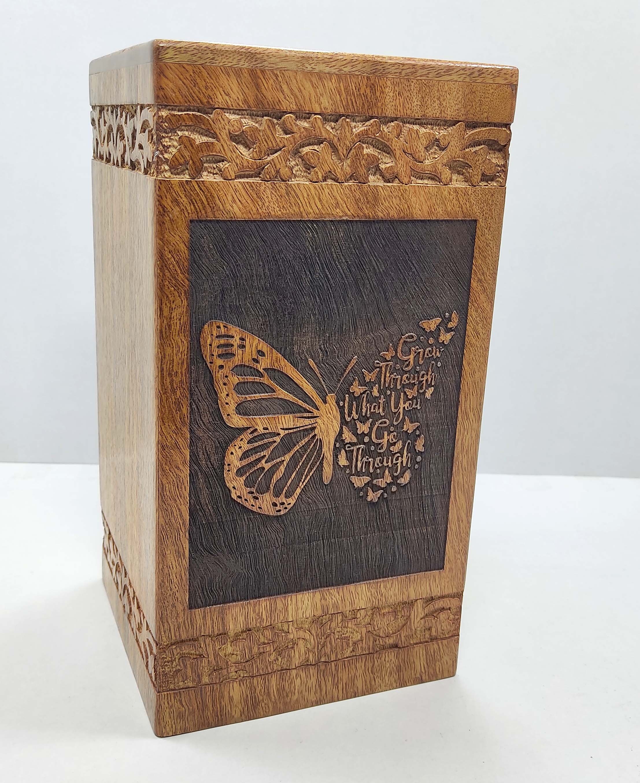 Personalized Butterfly Urn, Ashes Box, Laser Engraved Memorial Box ...