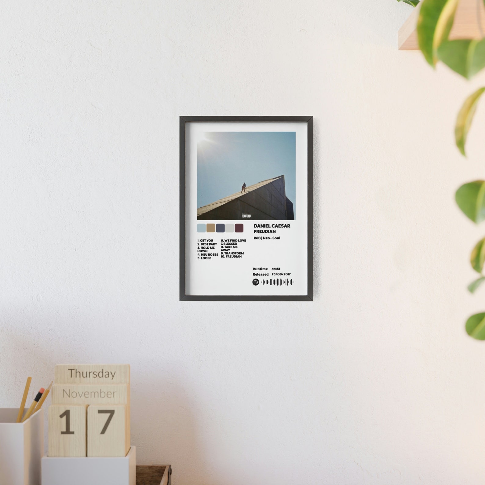 Freudian Daniel Caesar Album Cover Poster framed - Etsy