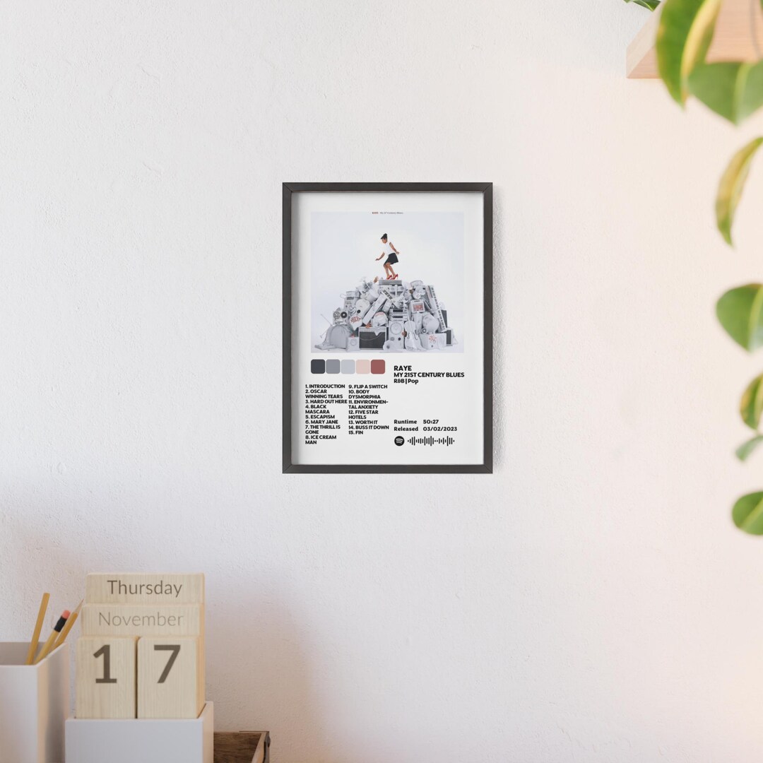 RAYE Album Cover Poster – My 21st Century Blues Music Wall Art Decor ...
