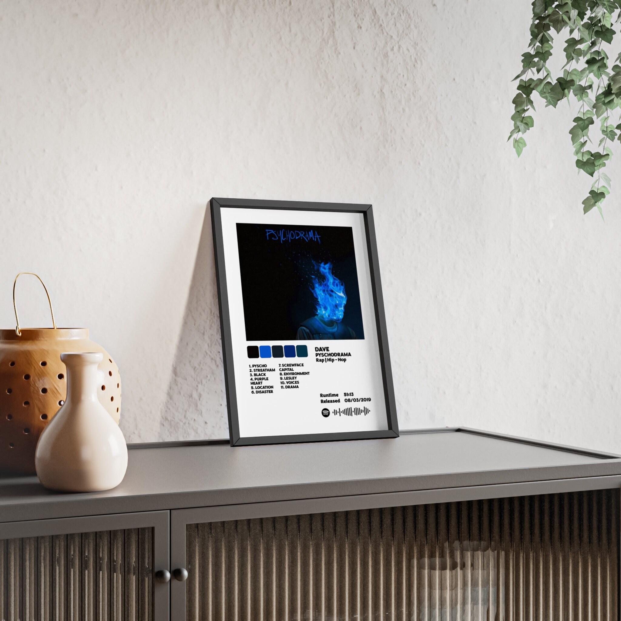 Pyschodrama - Dave Album Cover Poster - Etsy UK