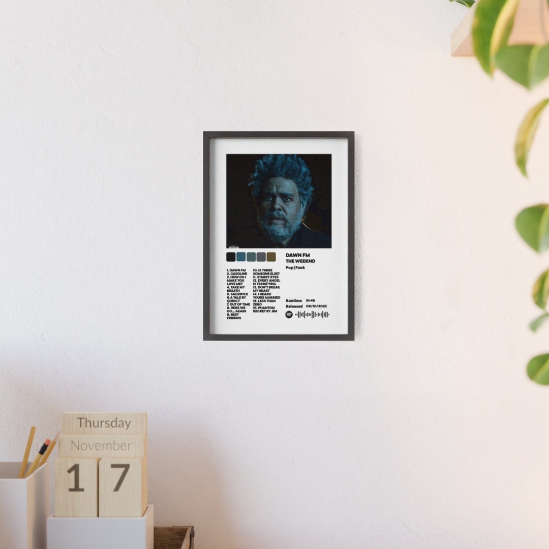 Dawn FM the Weeknd Framed Poster - Etsy