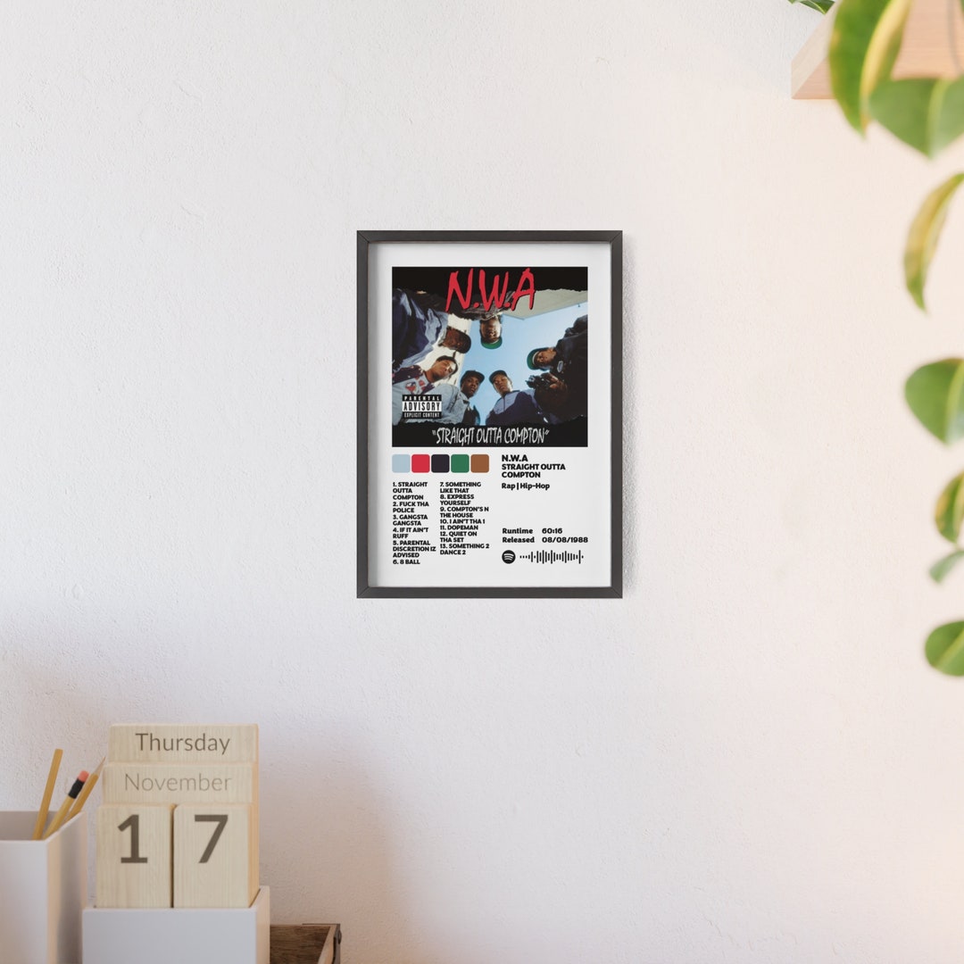 Straight Outta Compton - NWA Album Cover Poster - Etsy